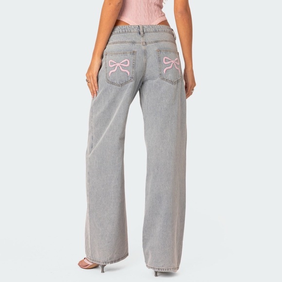 Edikted | Jeans | Edikted Light Blue Straight Leg Jeans | Poshmark